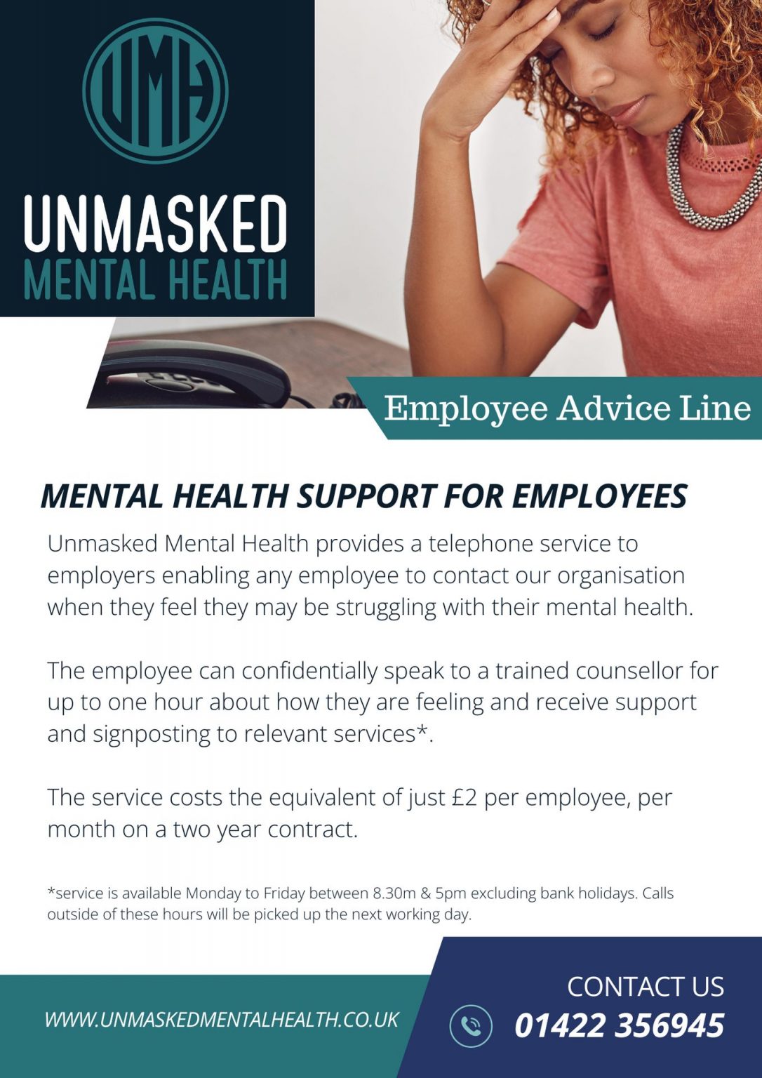 Employee Support Line – Unmasked Mental Health